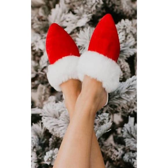 ROLLASOLE | Shoes | New Rollasole Santa Baby Slipper In Redwhite | Poshmark